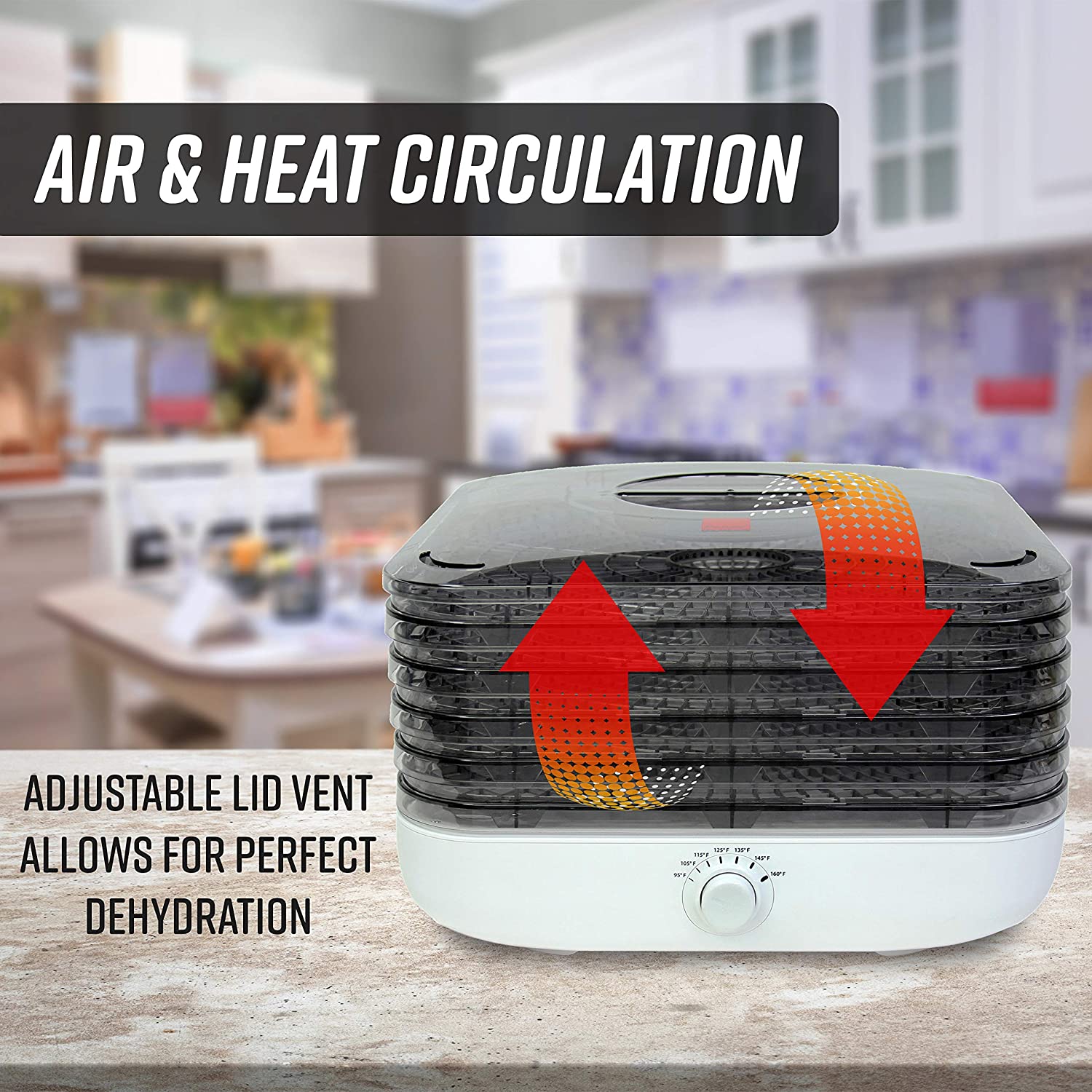 Turbo EZ-Store 5-Tray Dehydrator – Ronco