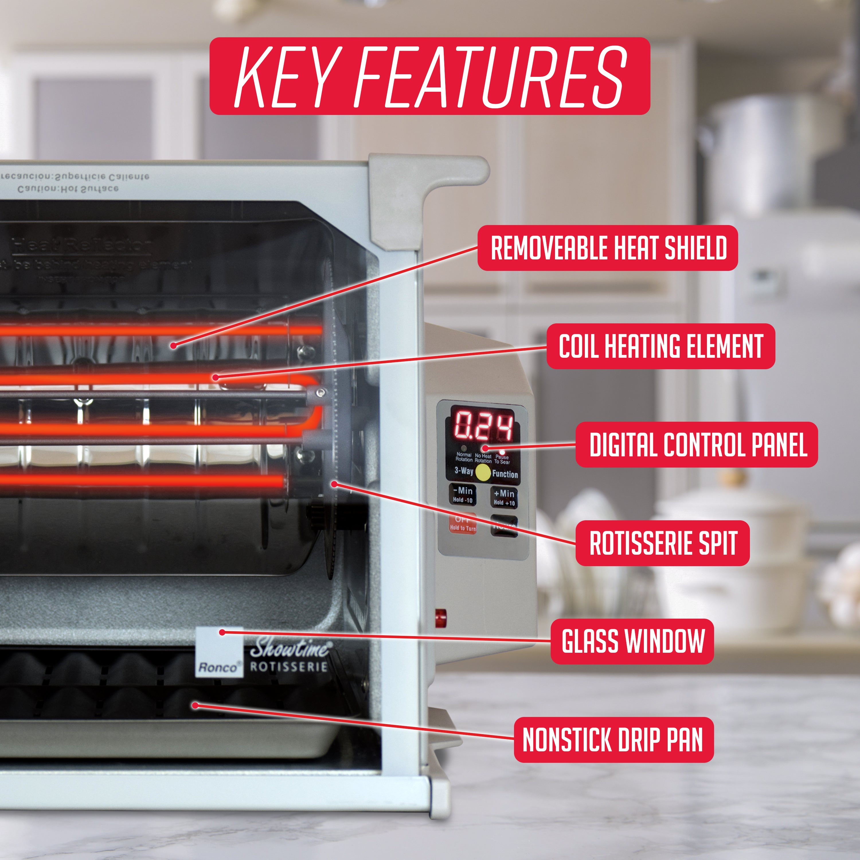 Showtime Platinum Digital Rotisserie – Ronco